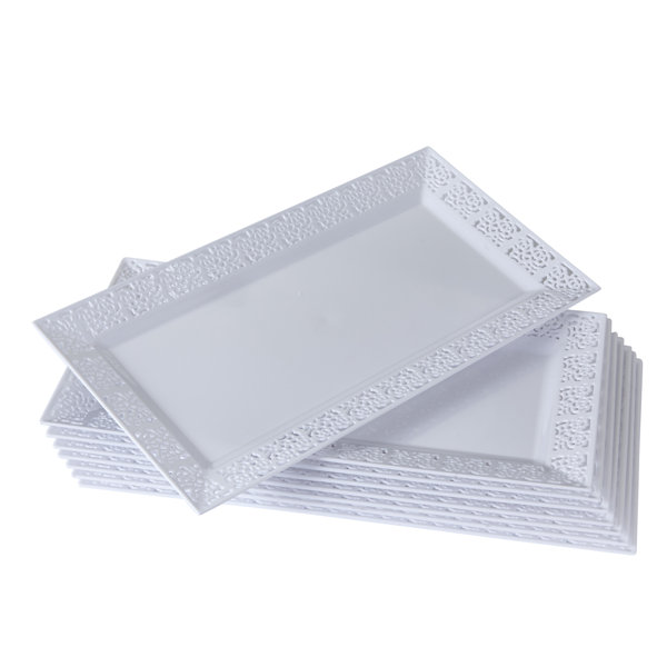 Silver Spoons Disposable Serving Tray & Reviews | Wayfair