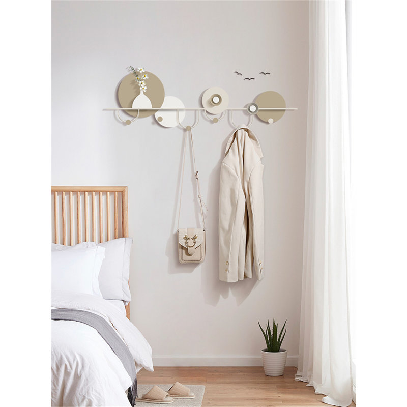 Latitude Run® Selica Metal Freestanding 6 - Hook Wall Mounted Coat Rack ...