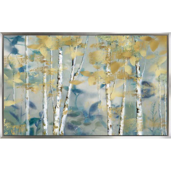 Winston Porter 'Gilded Forest I' Acrylic Painting Print | Wayfair