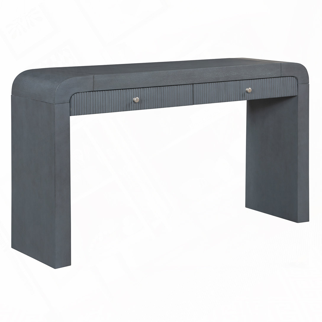 Loon Peak® Raize Rustic Console Table With Fluted Drawer Front | Wayfair