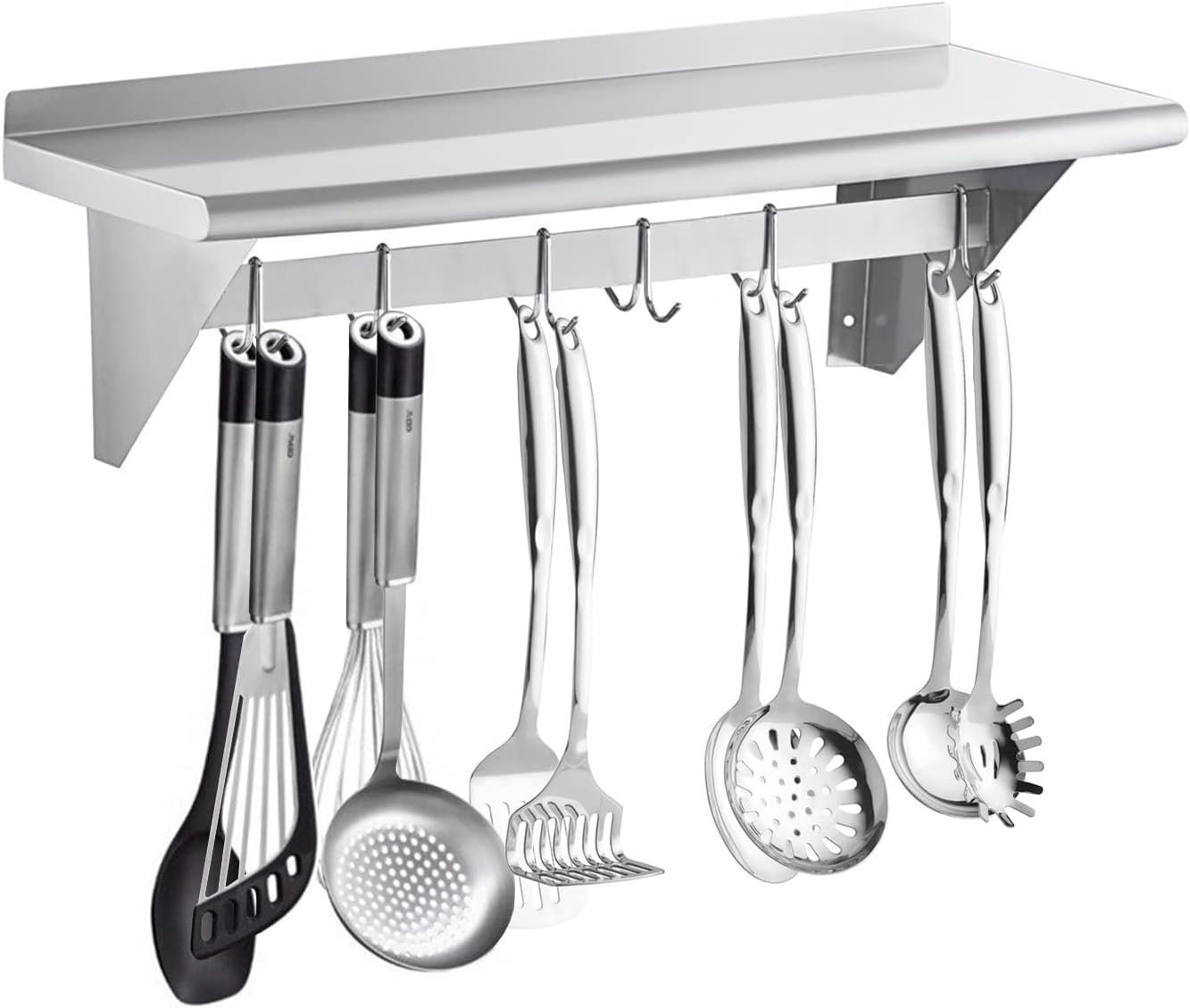 Prep & Savour Steel Rectangle Wall Mounted Pot Rack | Wayfair