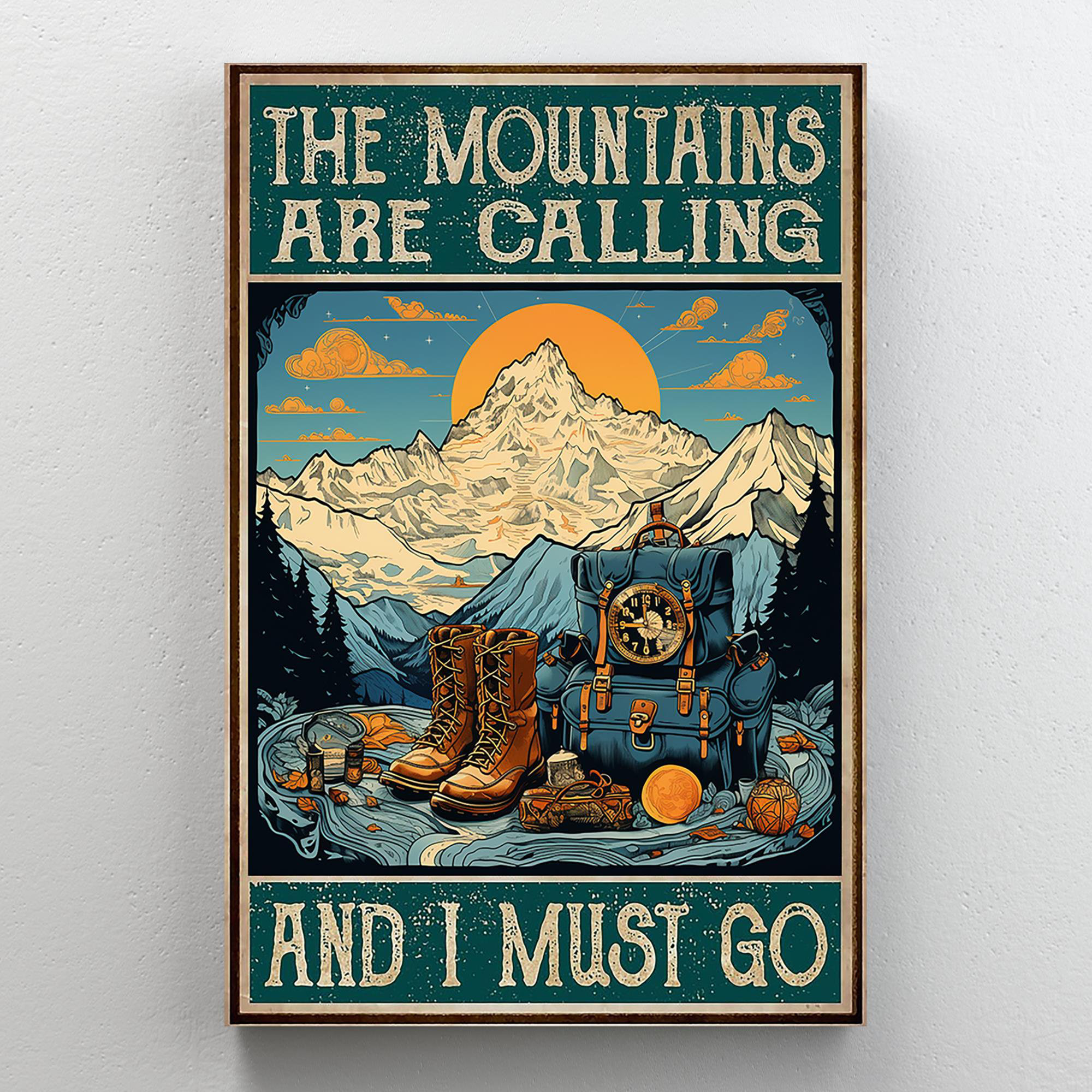 Trinx Hiking The Mountains Are Calling 1 - 1 Piece Rectangle Graphic ...