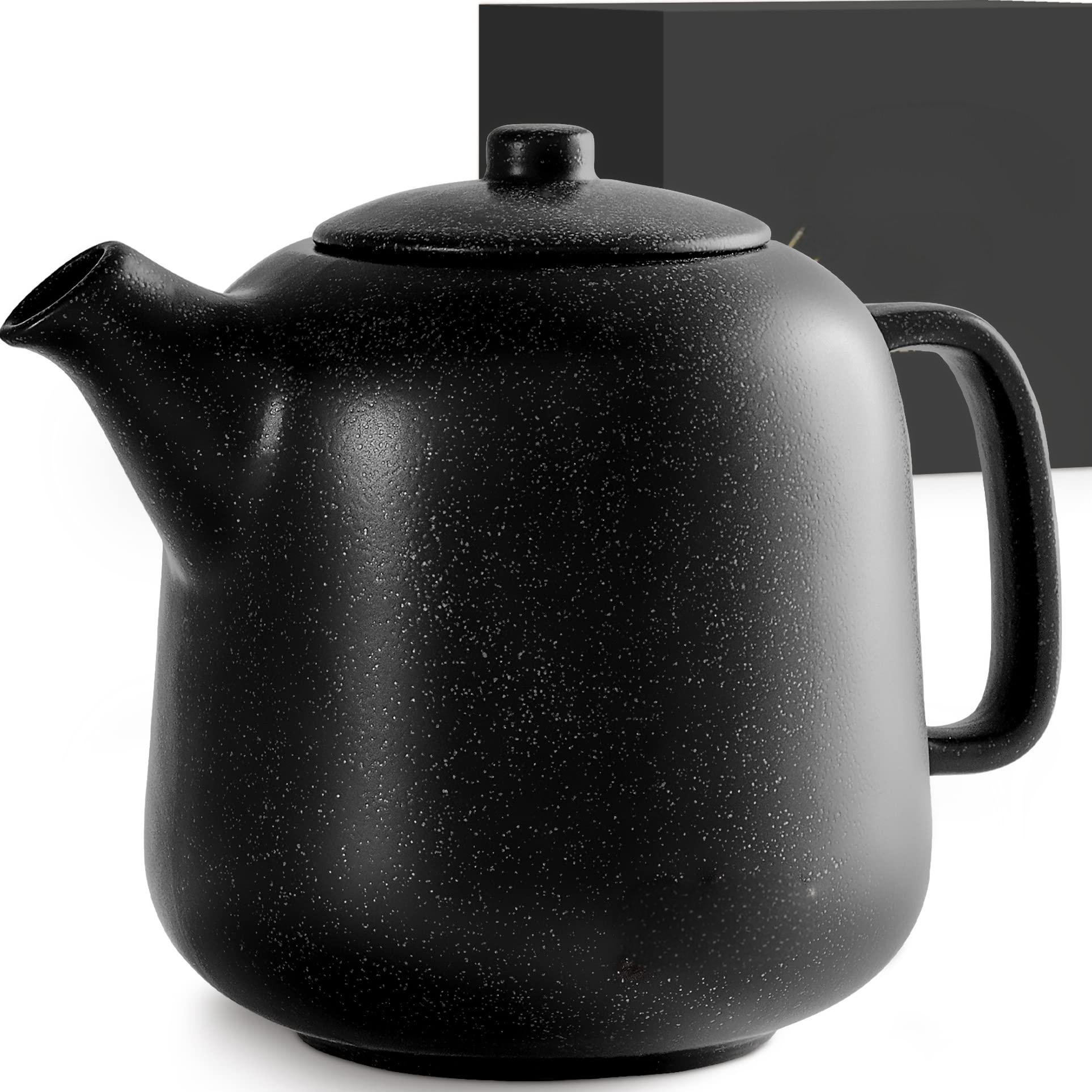 Latitude Run® Design Tea Pot (44 Oz) - Premium Ceramic Teapot With ...