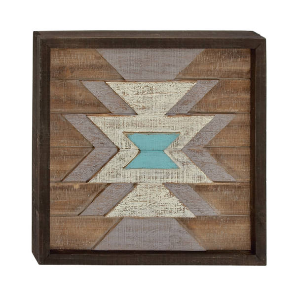 Union Rustic Brown Wood Handmade Southwestern Geometric Wall Decor 30 ...