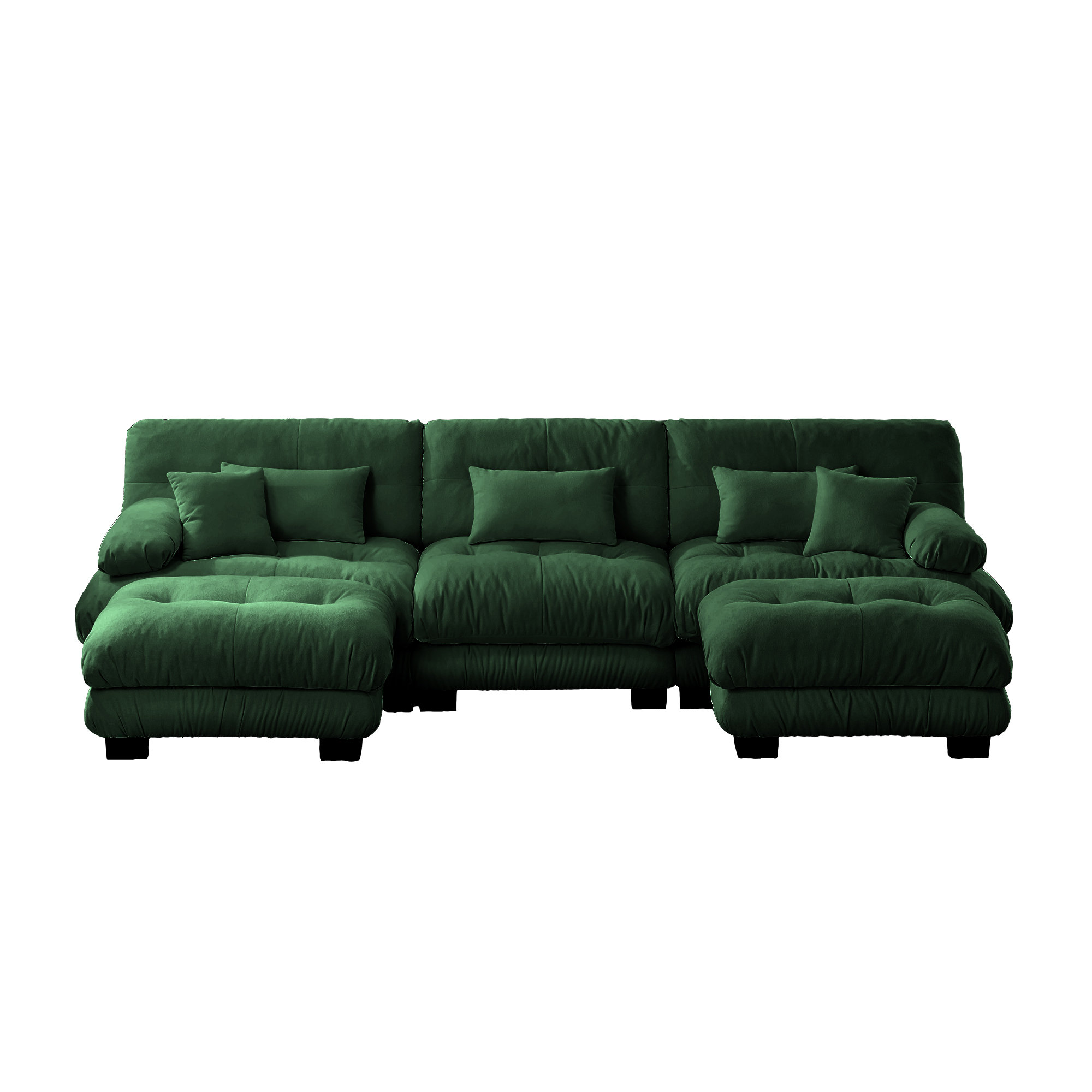 Latitude Run® Modular Sectional Sofa U Shaped Couch, Modern Deep Seat ...