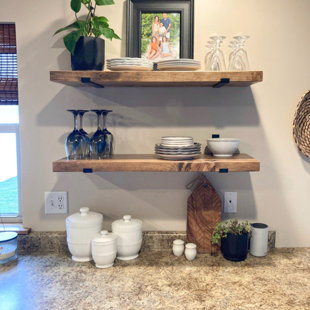 Kitchen Wall & Display Shelves You'll Love | Wayfair