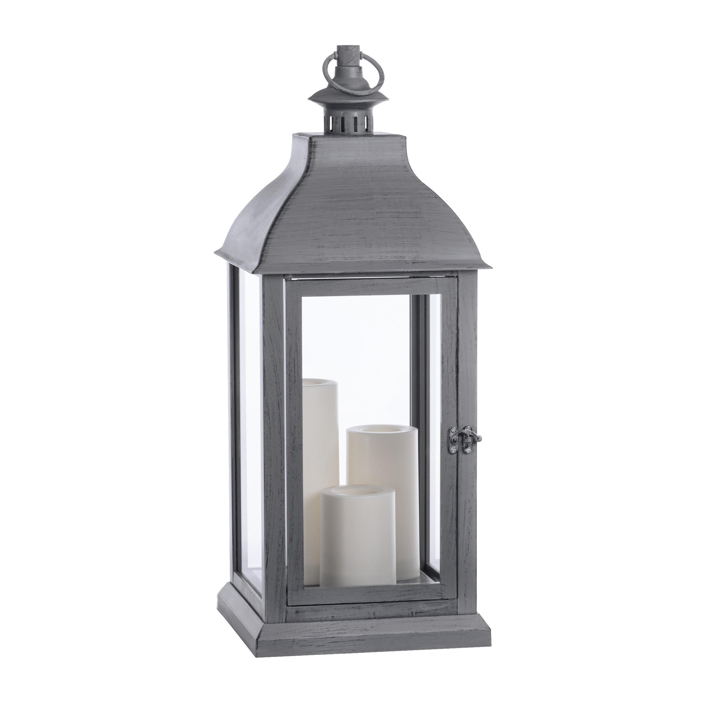 Sterno Home 22.6'' Battery Powered Integrated LED Outdoor Lantern with ...