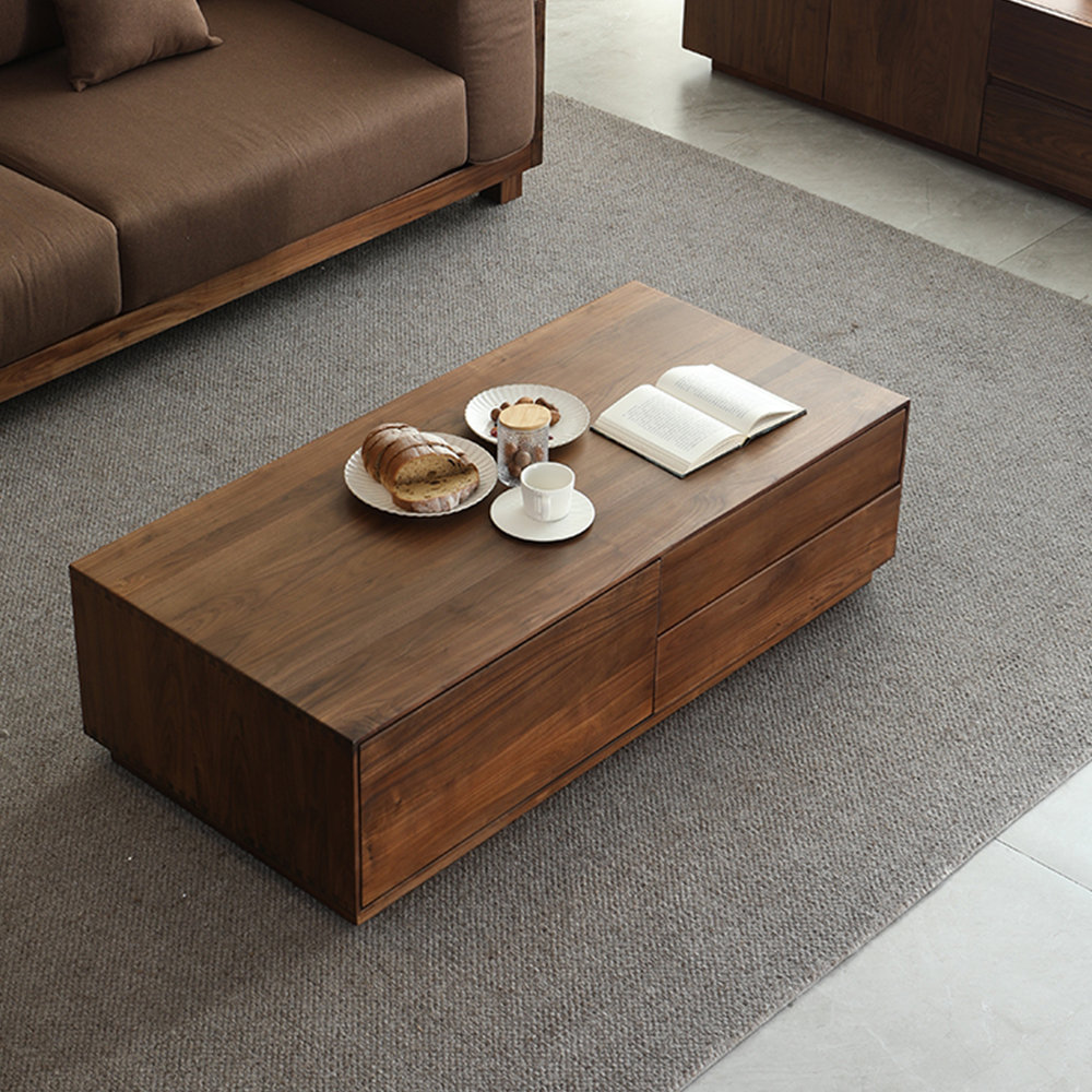 Trentastic Trails Modern simple walnut solid wood coffee table ...