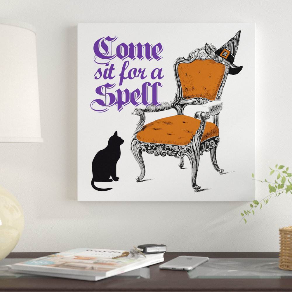 The Holiday Aisle® 'Come Sit for a Spell' Graphic Art Print on Canvas ...