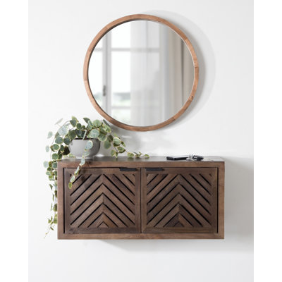 Gracie Oaks Valatie Mango Wood Accent Shelf & Reviews | Wayfair