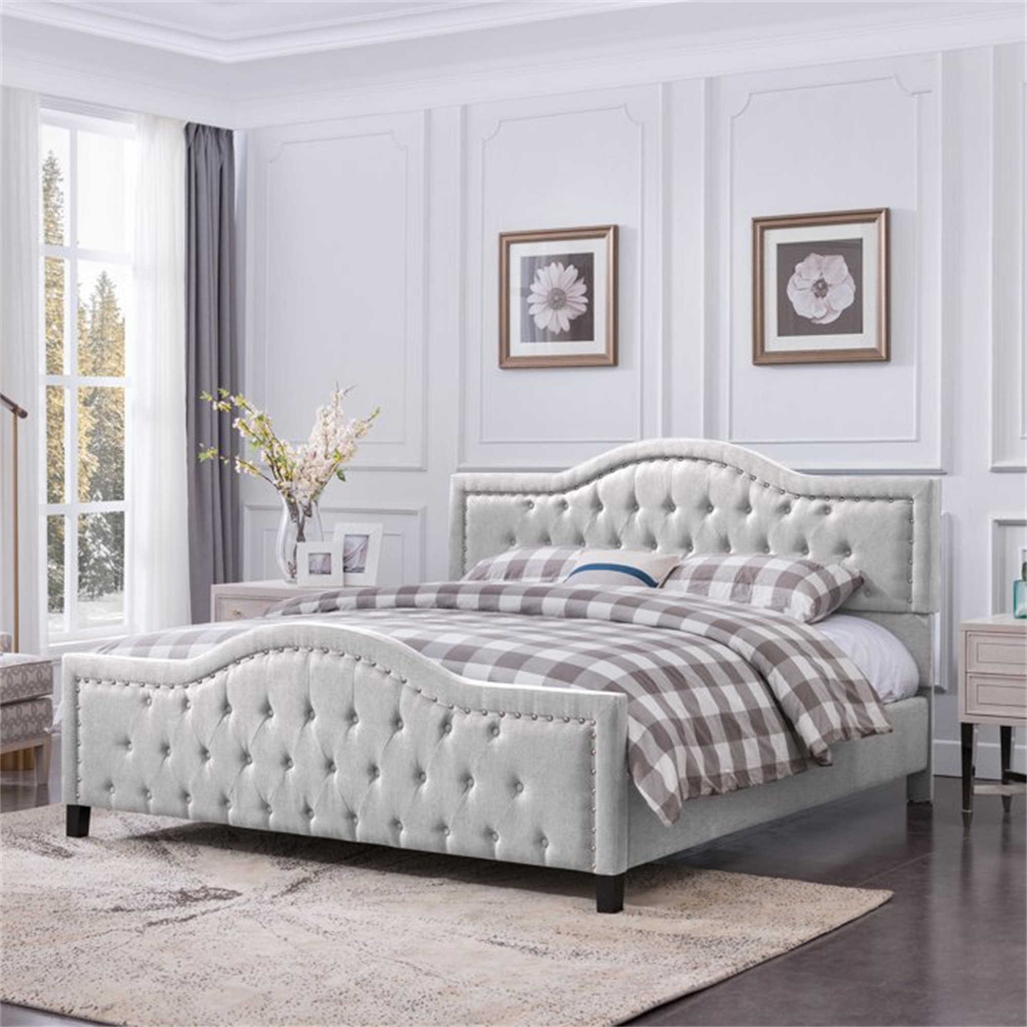 Lark Manor™ VIRGIL FULLY UPHOLSTERED QUEEN SIZED BED | Wayfair