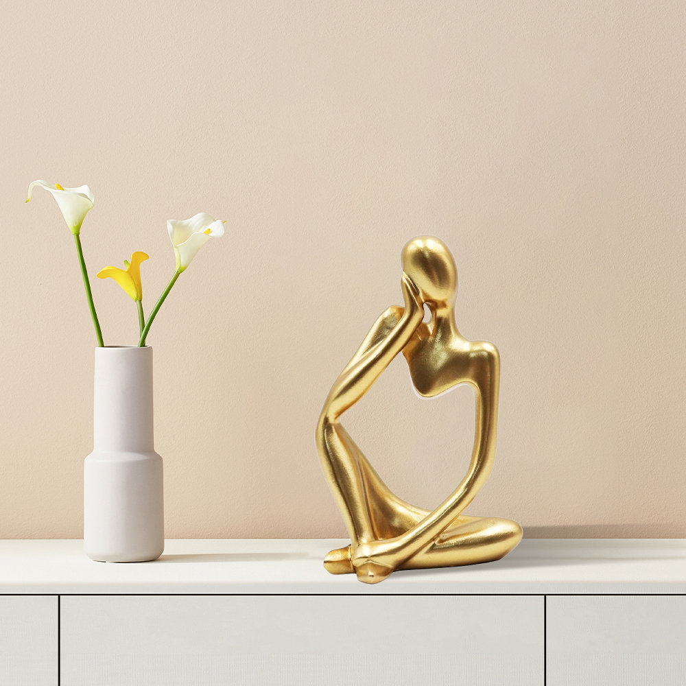 Wrought Studio™ Elegant Resin Statue Decor - Perfect For Dining Tables ...