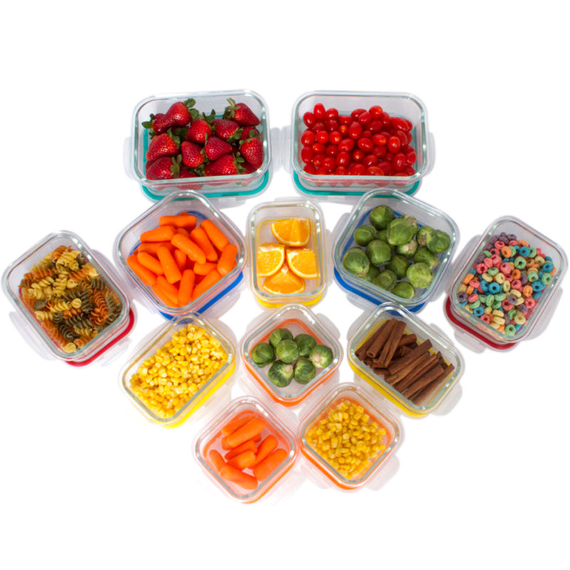 Rebrilliant Eatman Glass Meal Prep 24-Piece Food Storage Set & Reviews ...
