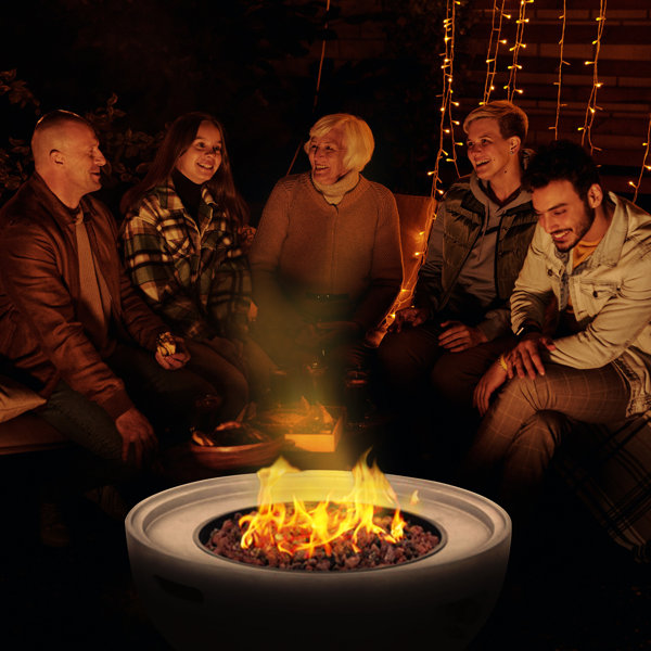 Four Seasons Courtyard 50,000 BTU Round Outdoor Column Portable Gas ...