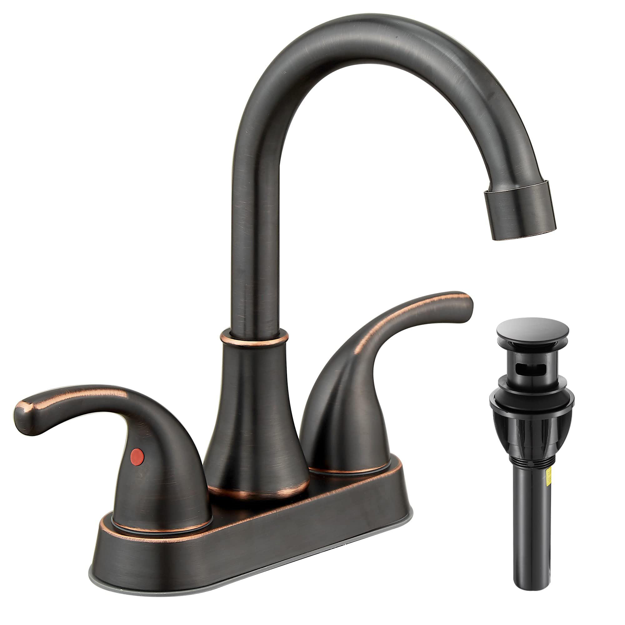 Rainbow Home 4 Inch Faucet 2 Handle Lead-Free Oil Rubbed Bronze Bath ...