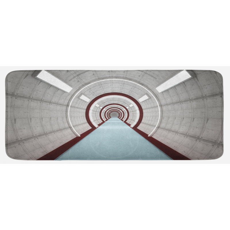 East Urban Home Futuristic Kitchen Mat | Wayfair