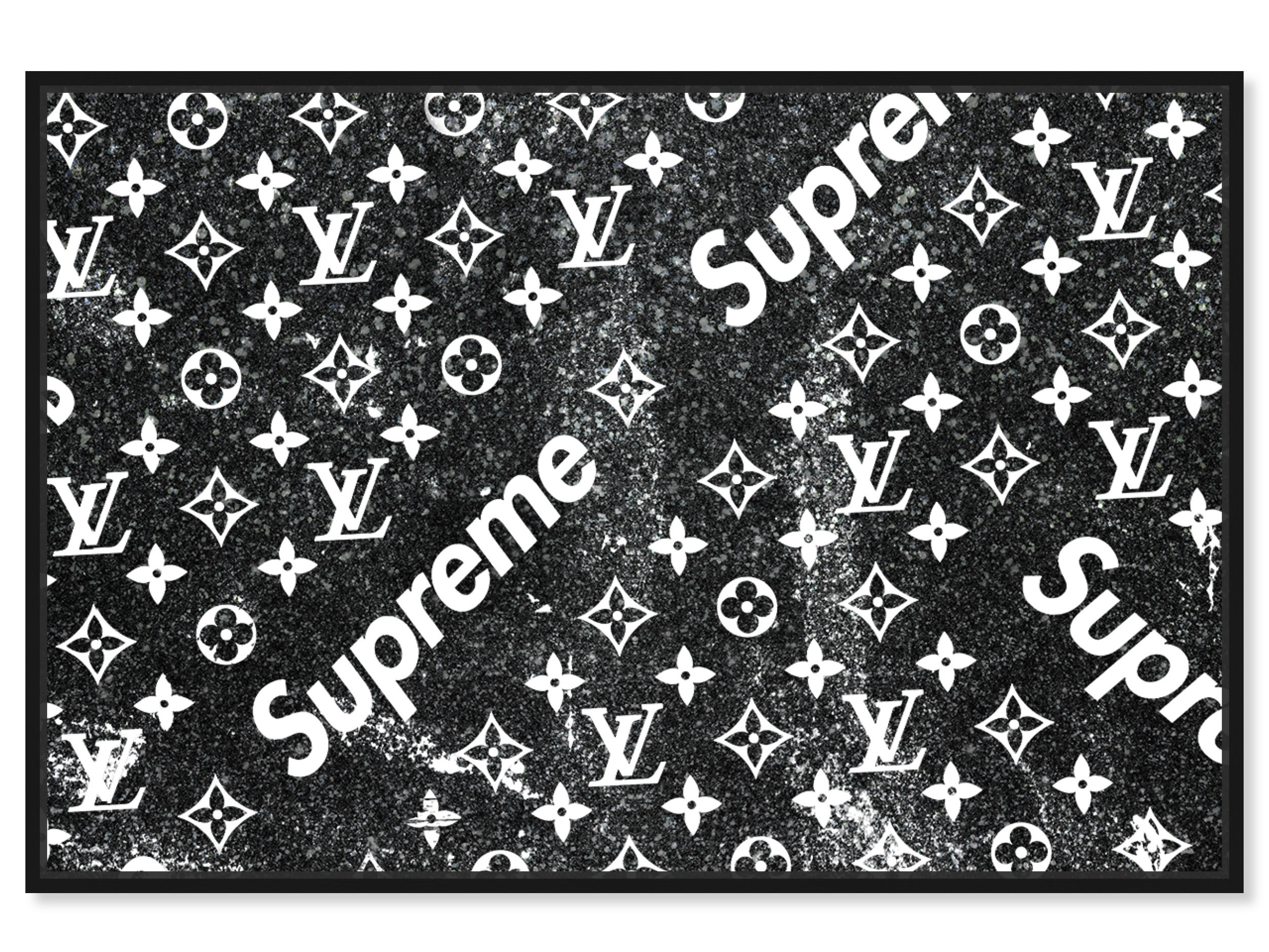 Oliver Gal Prints Fashion and Glam Black Urban Tagline - Floater Frame ...