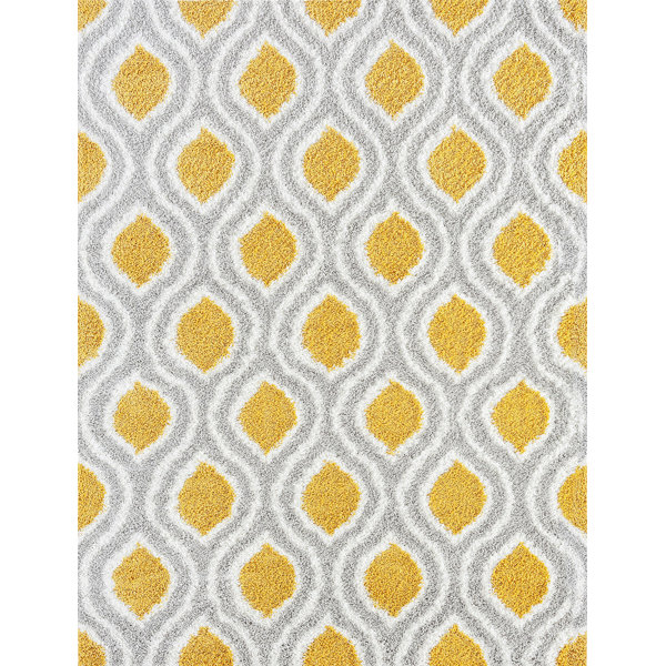 Shag Yellow & Gold Area Rugs You'll Love | Wayfair