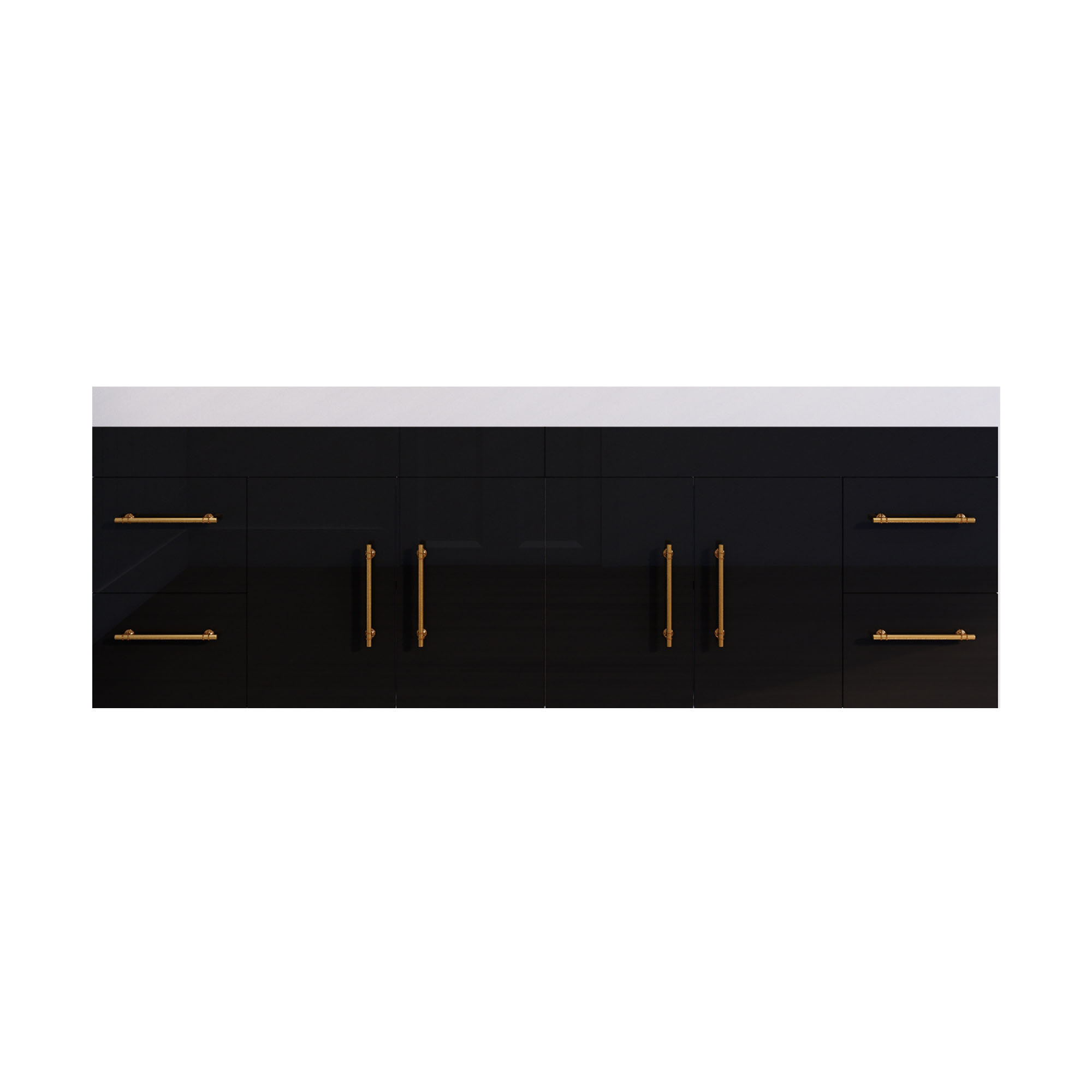 Hokku Designs Amirea Spring 42" Wall-Mounted Double Bathroom Vanity Set ...