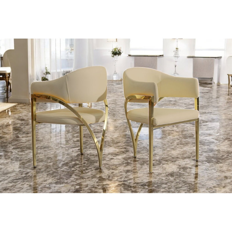 Infinity Furniture Import Luxurious Velvet Accent Chair With Gold Frame ...