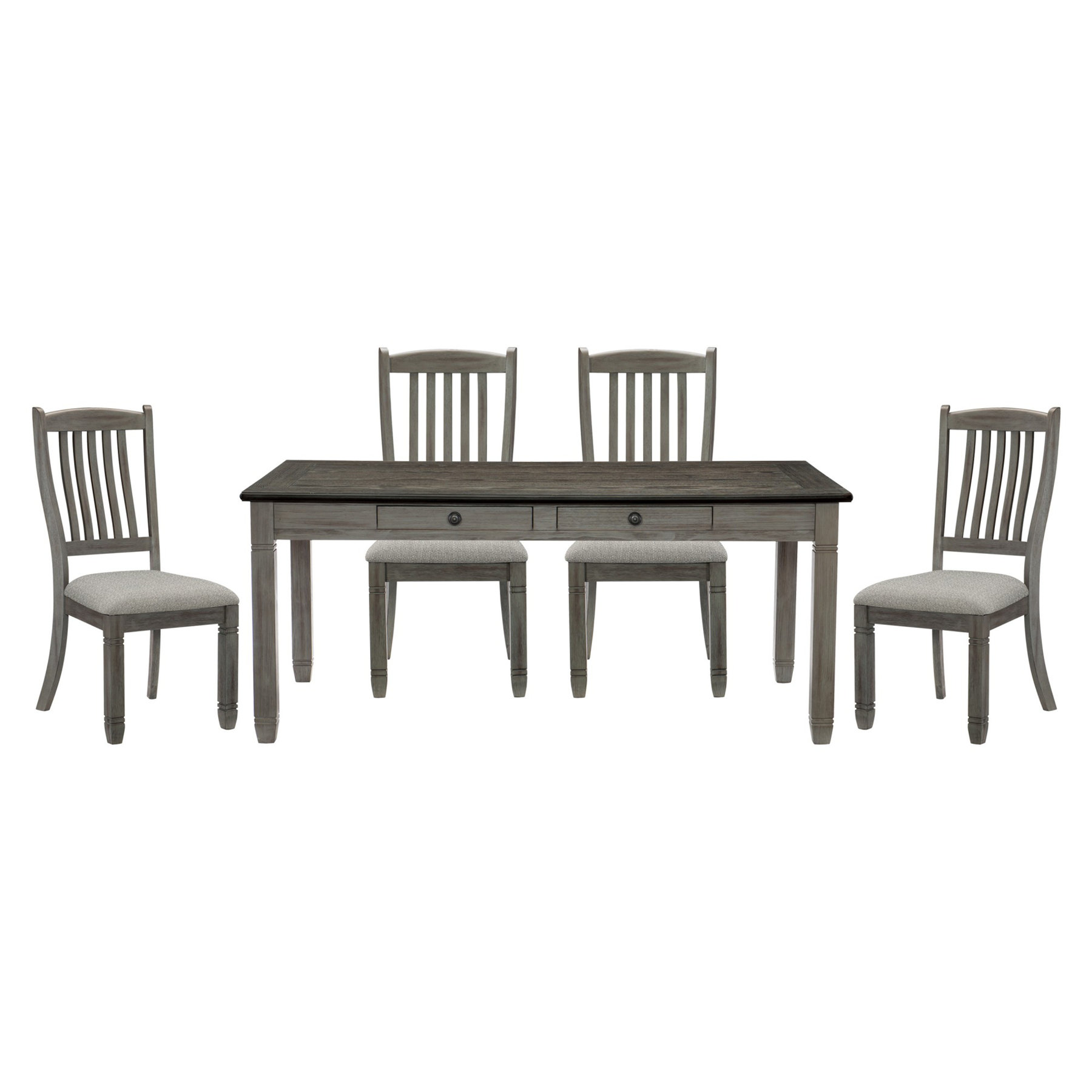 Latitude Run® Casual Dining Two-Tone Dining Table | Wayfair