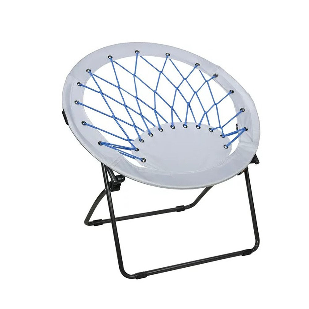 Arlmont & Co. Indoor Bungee Round Folding Dish Saucer Chair For Bedroom ...