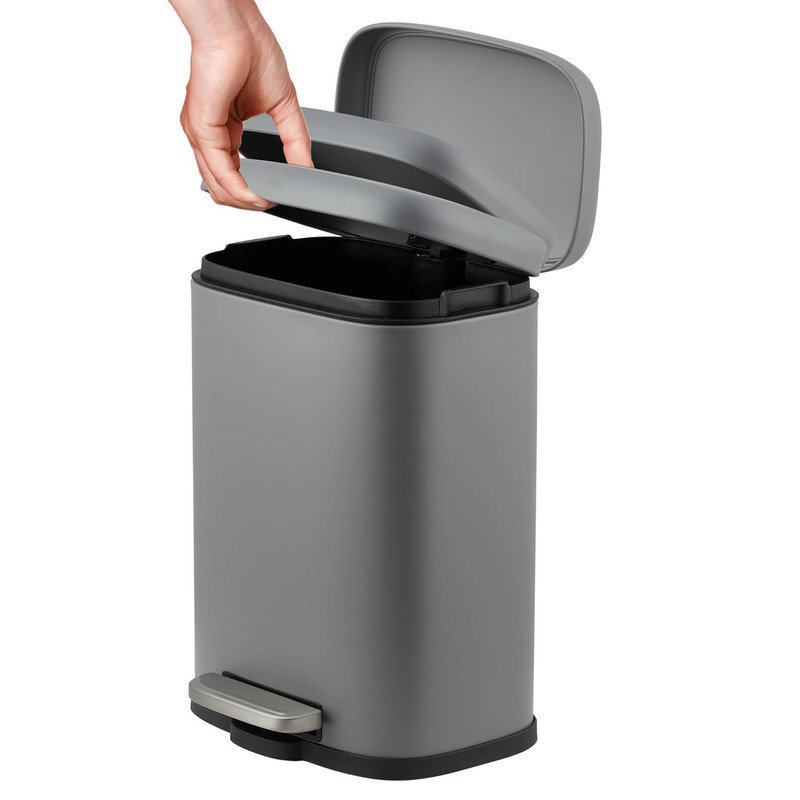 GarveeHome Trash Can 1.3 Gallon with Lid, Stainless Steel Kitchen Trash ...