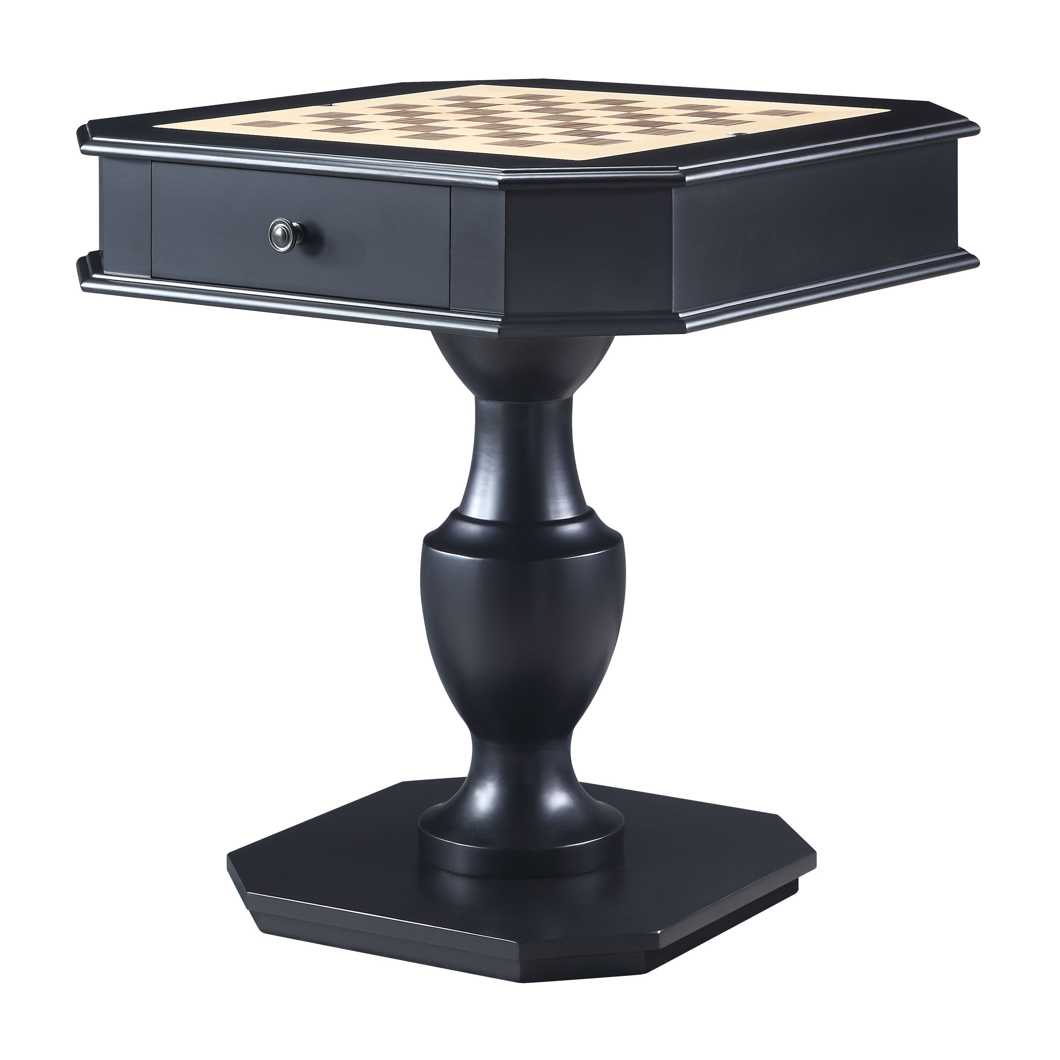 A&J Homes Studio 2 - Drawer Multi Game Table in Black | Wayfair