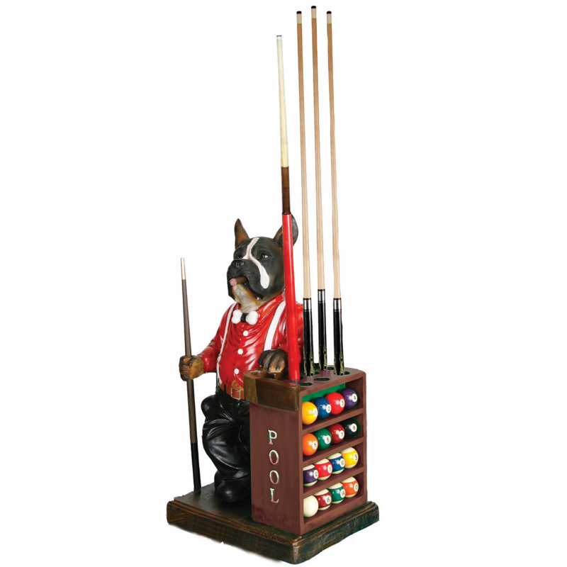 Furni Branch DOG-POOL CUE & BALL HOLDER | Wayfair