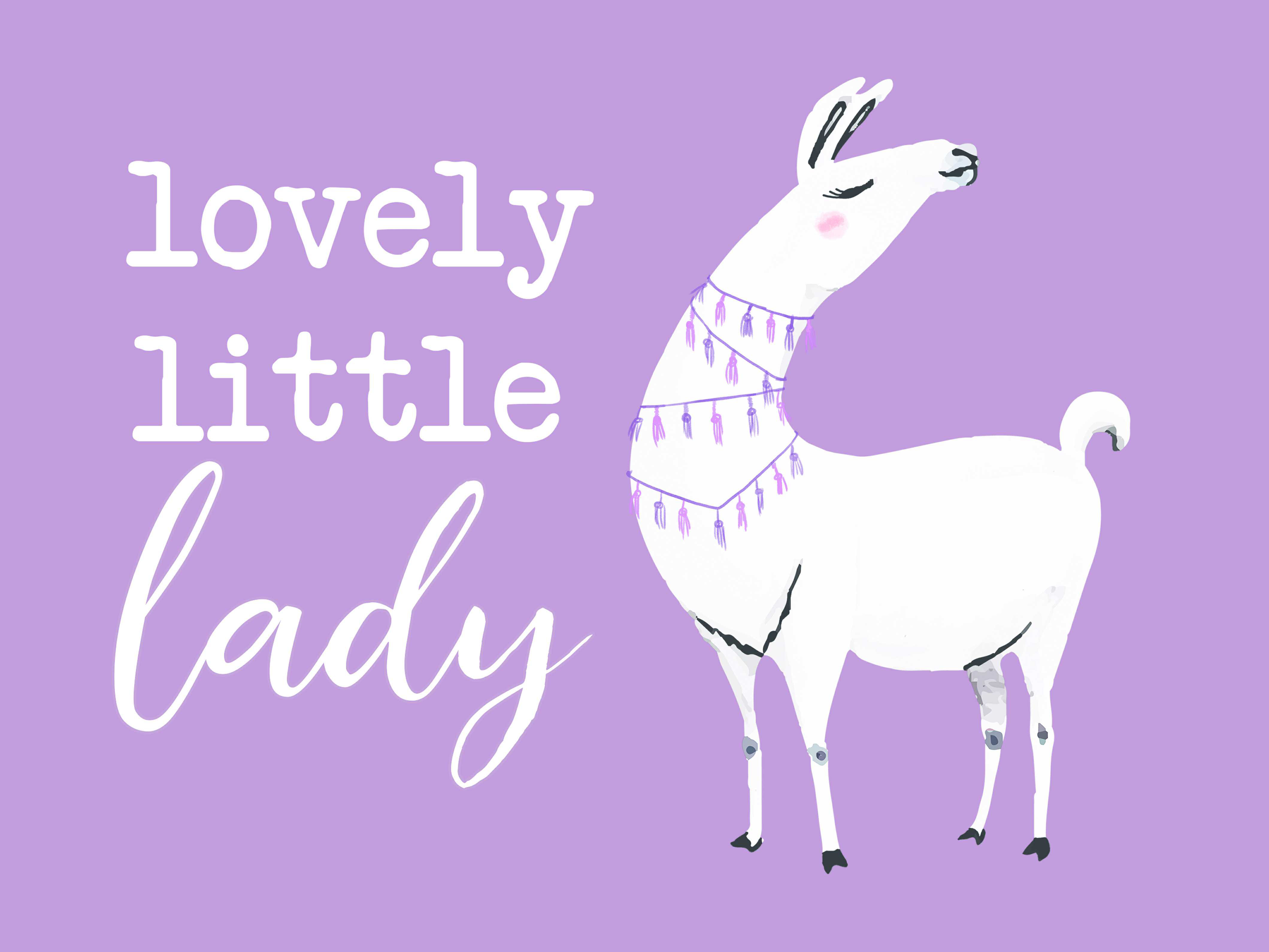 Trinx Lovely Little Lady - Wrapped Canvas Print | Wayfair