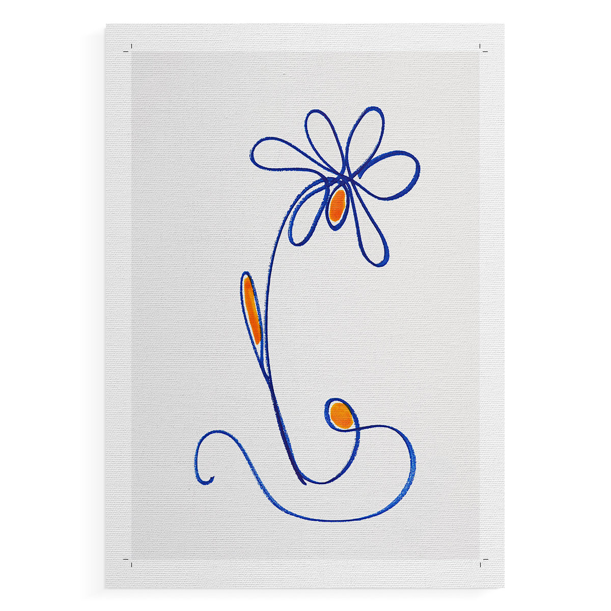 Dakota Fields Wobbly Blooms II -Canvas Print Only - NOT FRAMED | Wayfair
