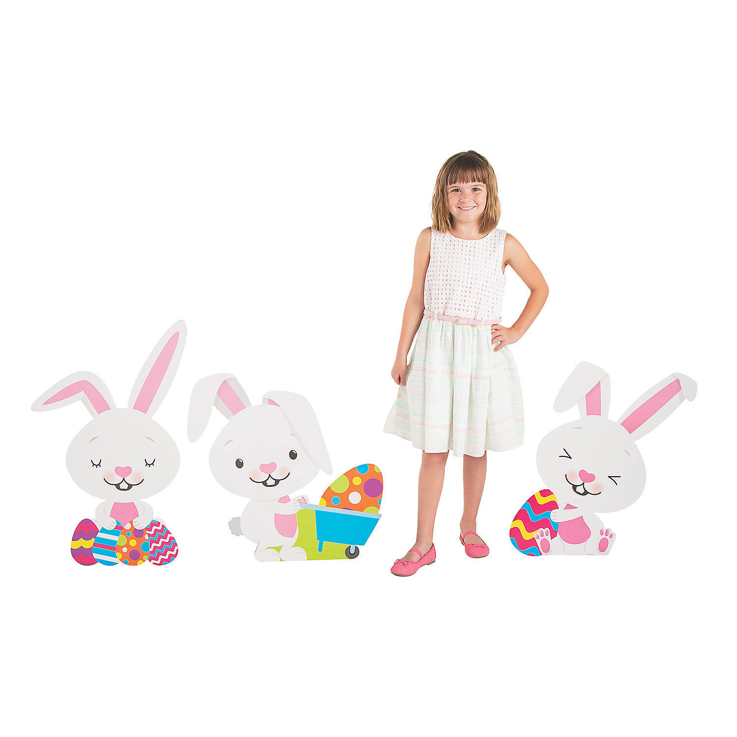 The Holiday Aisle® Easter Bunny Cardboard Stand-Ups - Party Decor - 3 ...