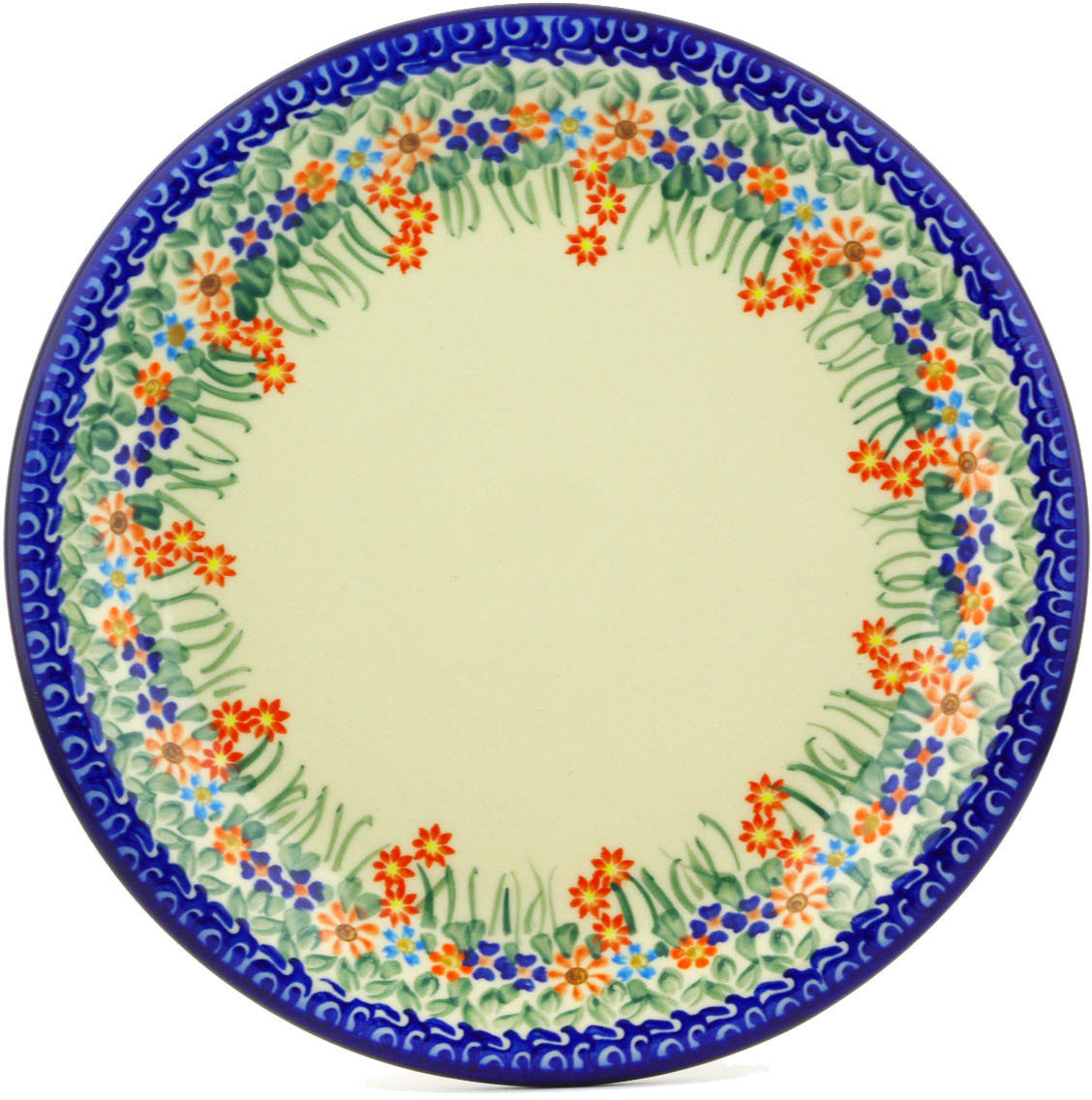 Polmedia Blissful Daisy Polish Pottery Decorative Plate | Wayfair