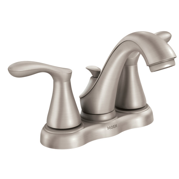 Moen Varese Centerset Bathroom Faucet with Pop Up Waste Assembly ...