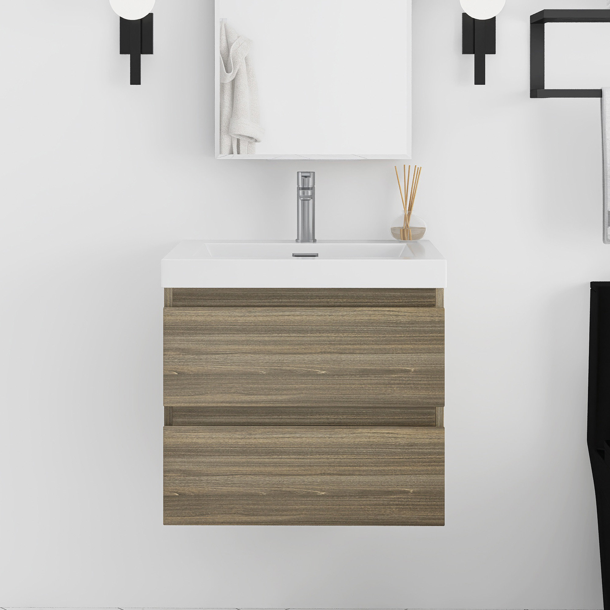 Latitude Run® 24" Floating Bathroom Vanity With Sink | Wayfair