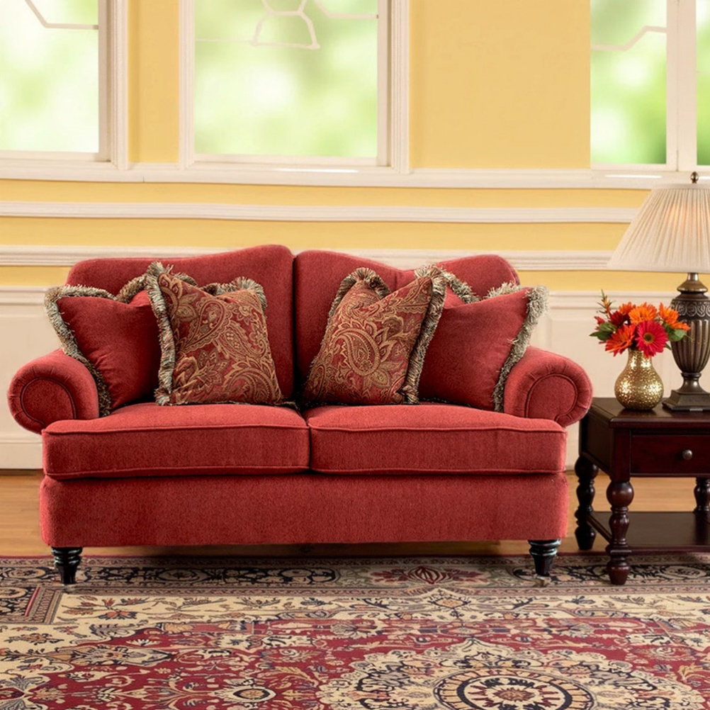 Walkoly Creative Red Fabric Sofa - Wayfair Canada