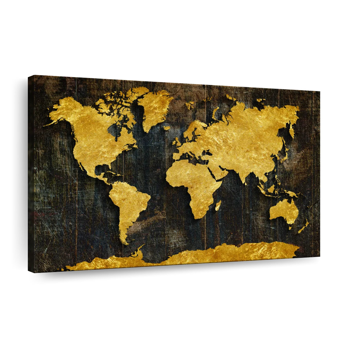 17 Stories Refined Gold World Map | Wayfair