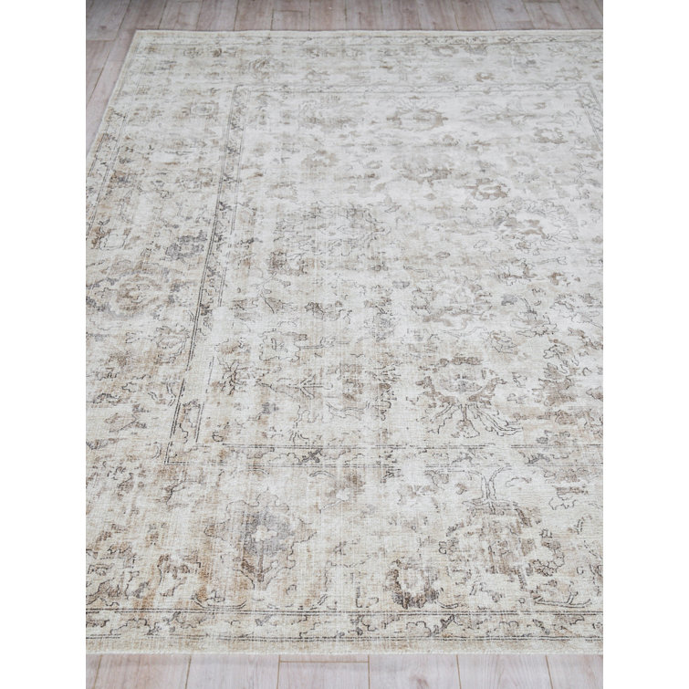 Exquisite Rugs Dorchester Handmade Hand Loomed Wool/Bamboo Silk Beige ...