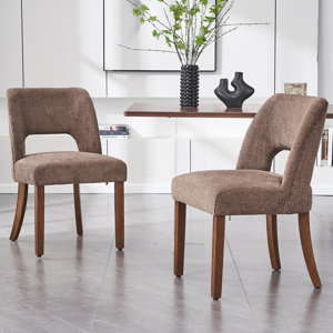 Brown Upholstered Kitchen & Dining Chairs You'll Love | Wayfair