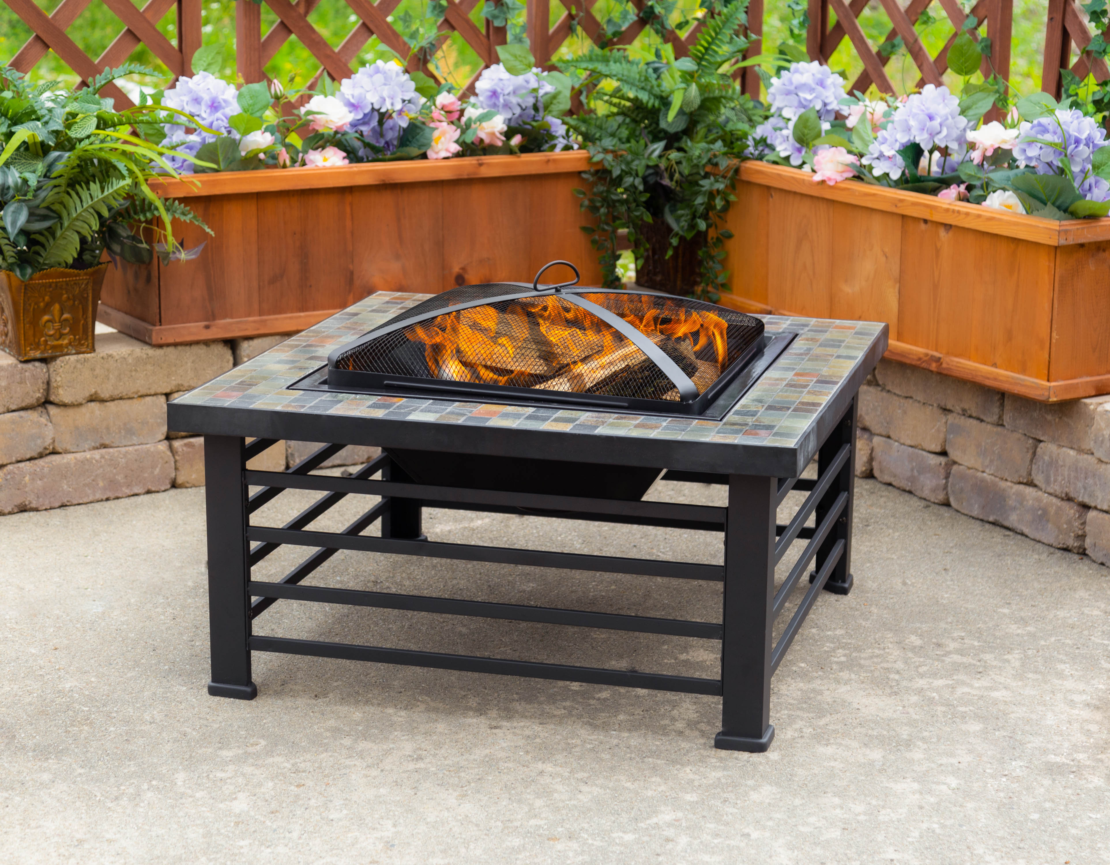 Red Barrel Studio® Astella Steel Wood Burning Fire Pit & Reviews | Wayfair