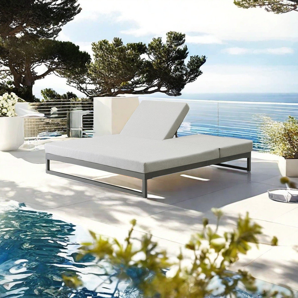 Hokku Designs Teriya Outdoor Aluminium Alloy Chaise Lounge | Wayfair
