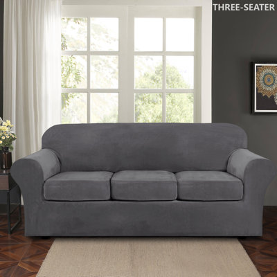 Eider & Ivory™ Soft Premium Quality Jacquard Textured Grid High Stretch ...