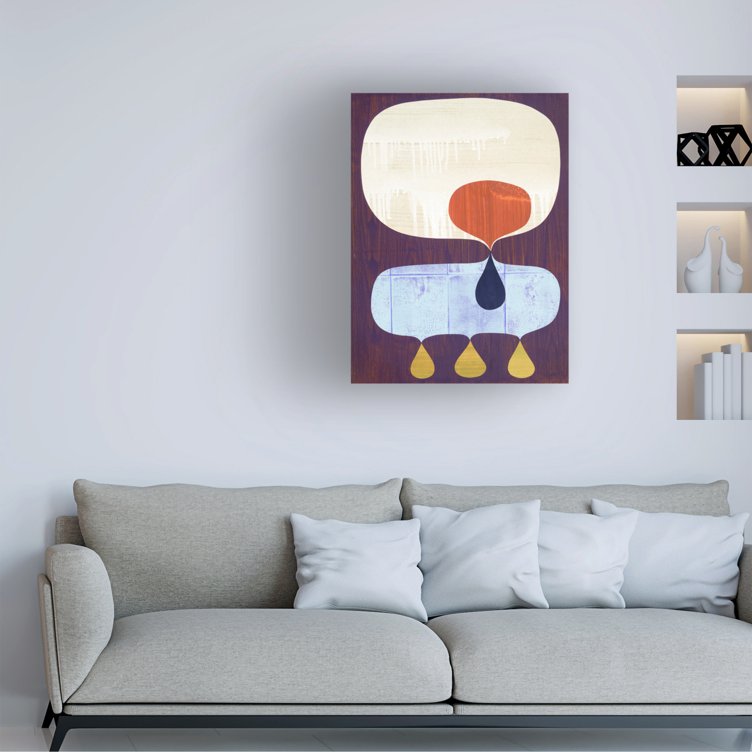 Dakota Fields Wrapped Canvas Wall Art - Rex Ray 'Rio One' Wall Art for ...