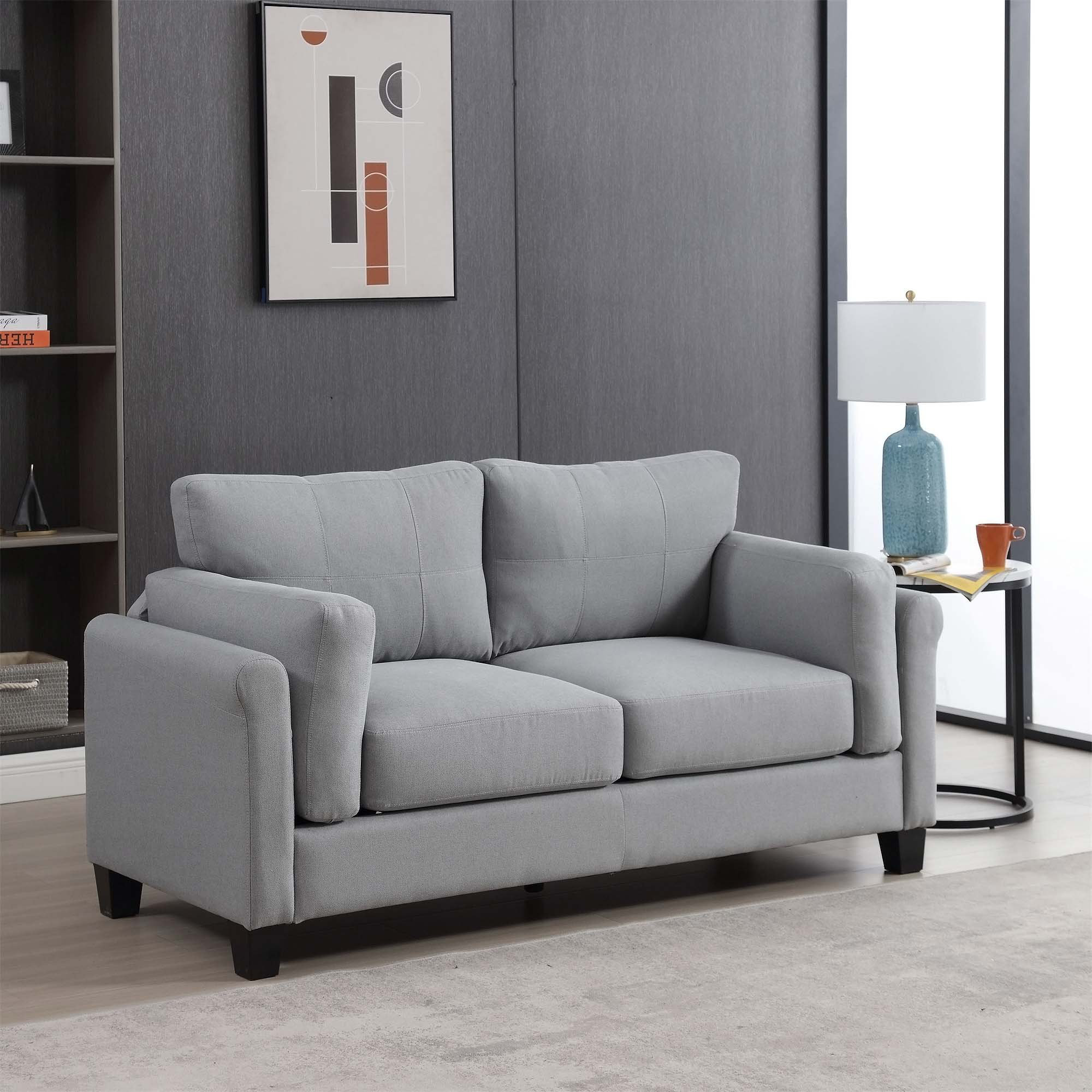 Latitude Run® Comfortable and Stylish Two-Seater Loveseat Sofa for ...