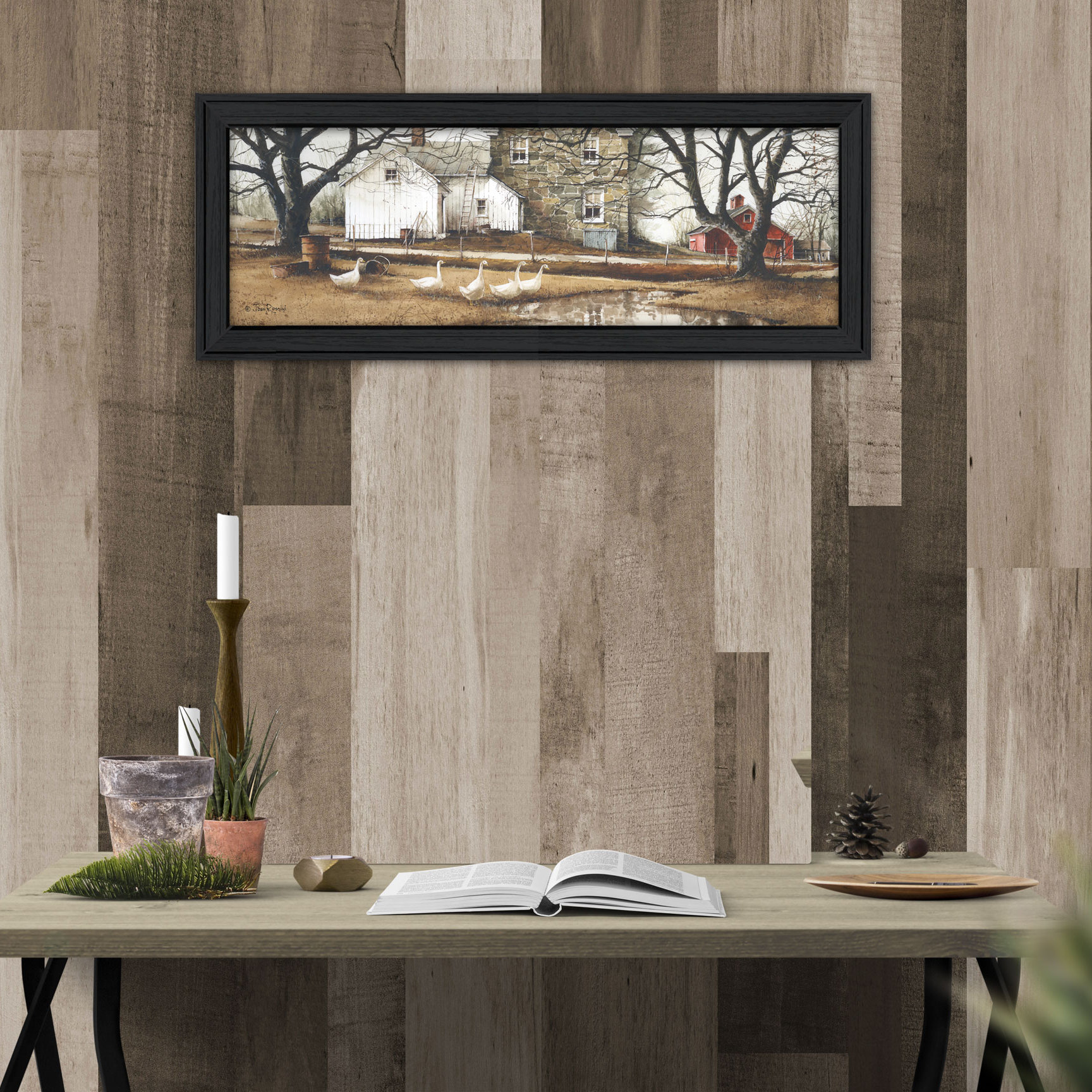 Trendy Decor 4U Puddle Jumpers Framed Wall Art for Living Room, Home ...