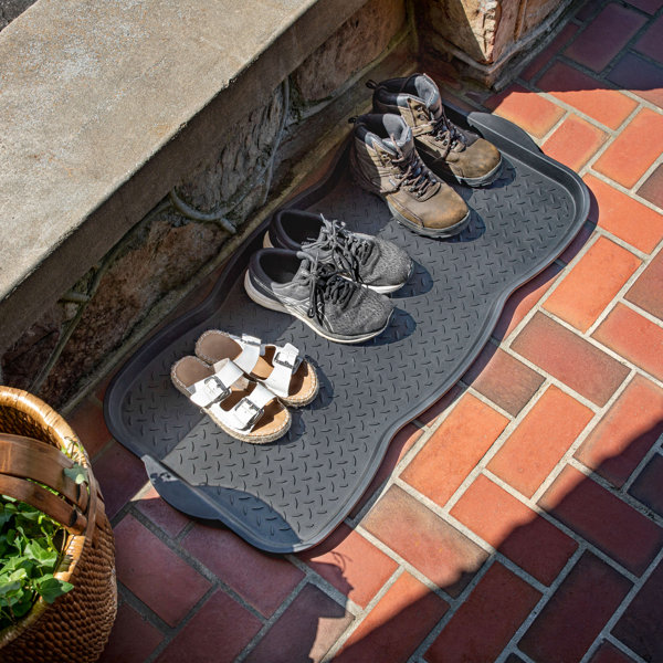 Arlmont & Co. Chet 40'' x 19'' Non-Slip Outdoor Boot Tray - Wayfair Canada