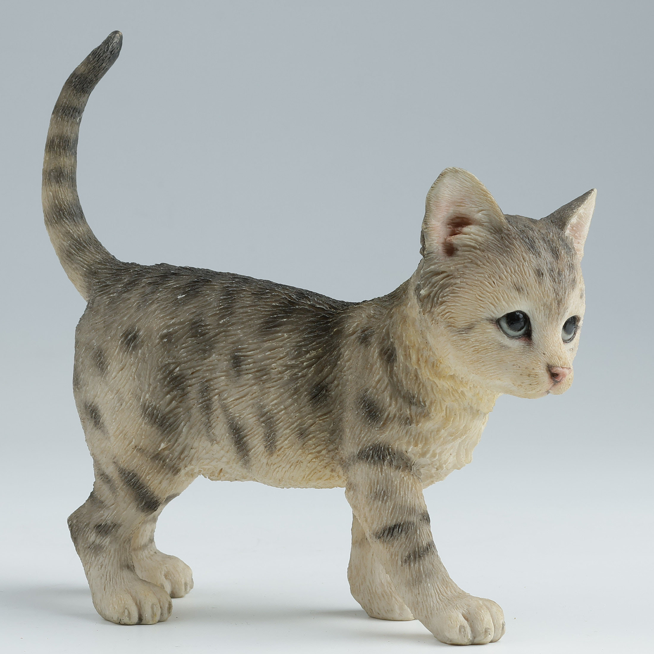 Winston Porter 5.12 inches H L Multicolor Kitten Standing With Raised ...
