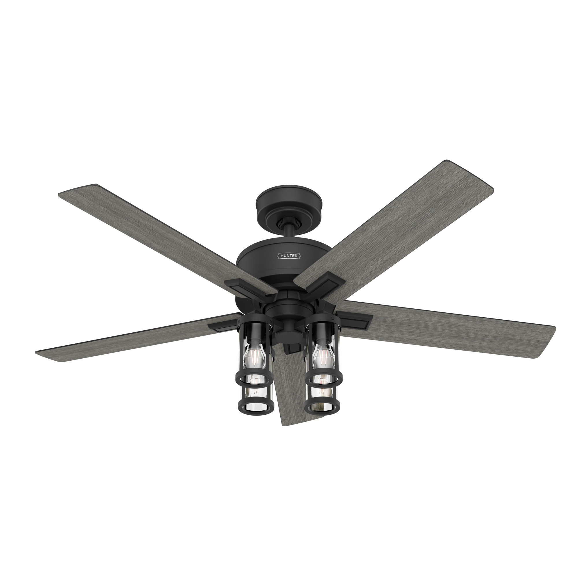 Hunter Fan Hunter 52 inch Astwood II Ceiling Fan with Lights and Remote ...