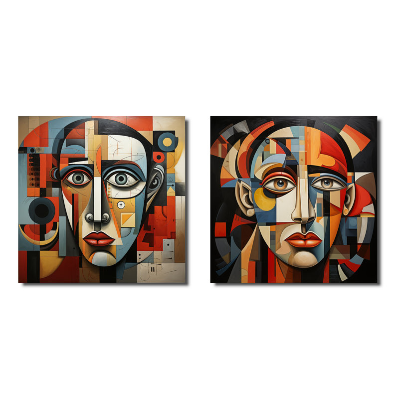 Wrought Studio™ Pablo Picasso Cubism Portrait I - Abstract Portrait ...