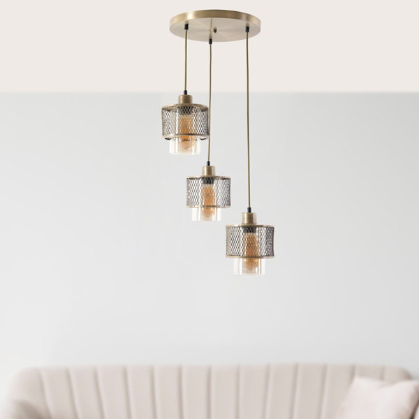 East Urban Home 3 - Light Cluster Pendant | Wayfair